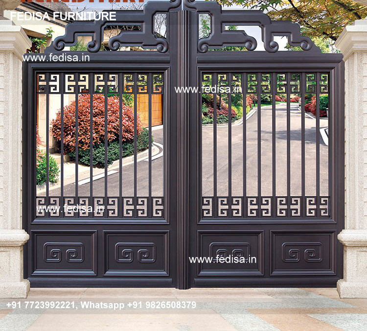 Lohe Ka Gate Single Modern Iron Fence Boundary Gate Ka Design Plai Gate ...