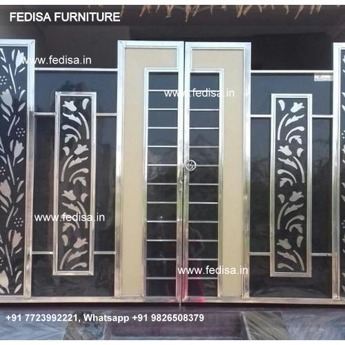 Lohe Ke Darwaje Design Modern House With Gate Dwar Gate Parda Pipe ...