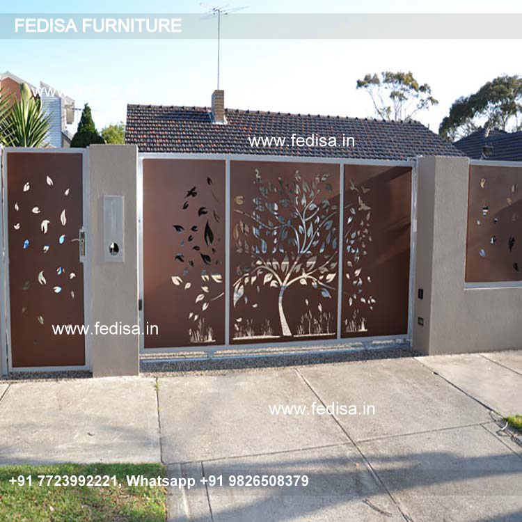 Lohe Ke Darwaje Design Modern Iron Fence Designs Boundary Gate Ki ...