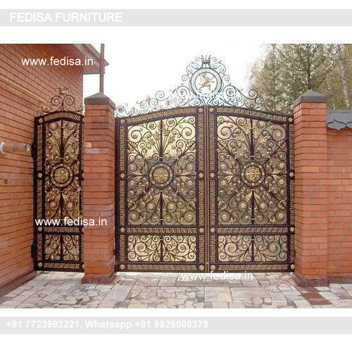 Lohe Ke Gate Ke Design Modern Main Gate Design 2179 Boundary Gate Pipe ...