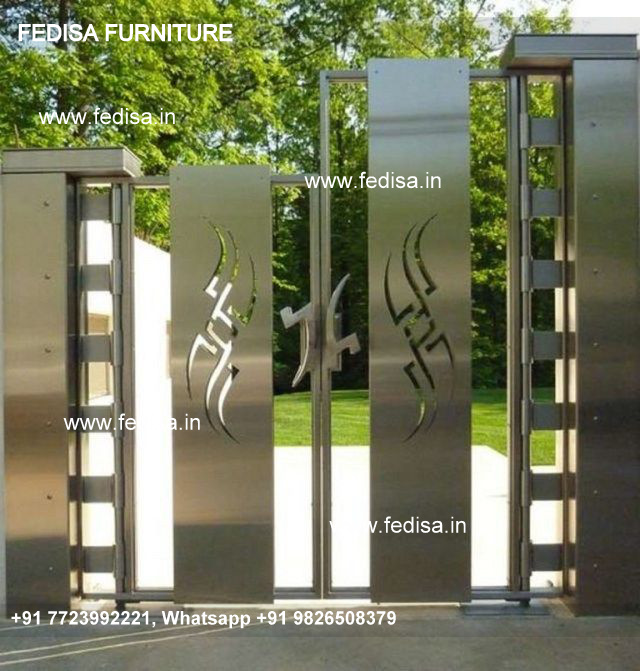 Low Cost Simple Main Gate Design Modern Gate Roof Design Steel Gate ...