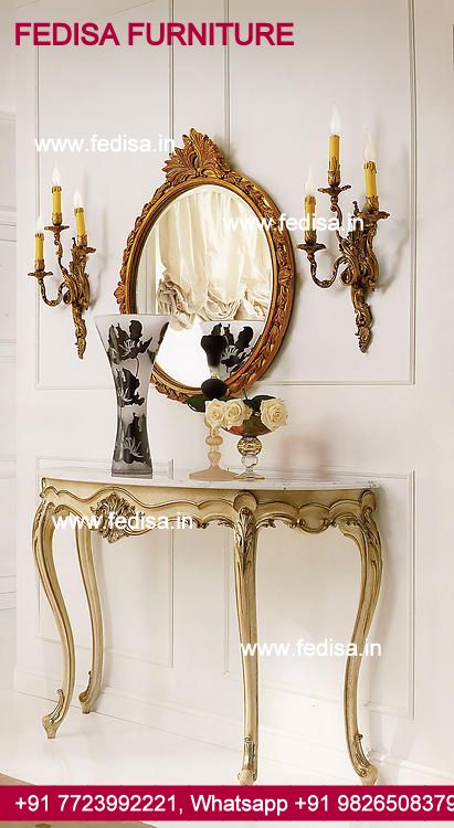 Luxury Console Table Design 147 Drawer Mirrored Console Table Flip Top ...