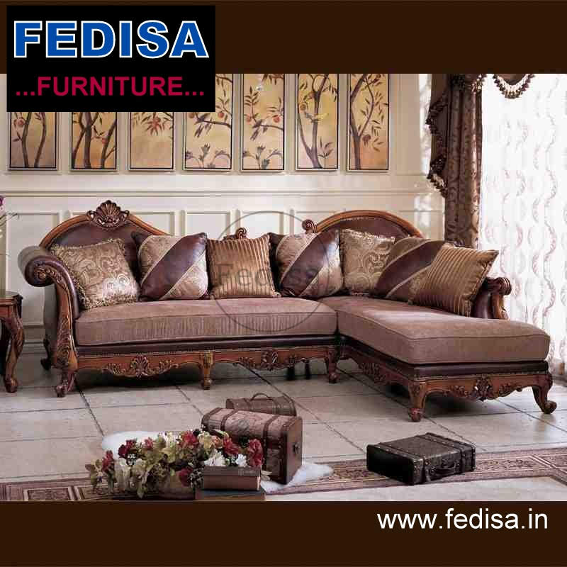 Luxury l shape sofa, l shaped couch brown leather sofa set near me