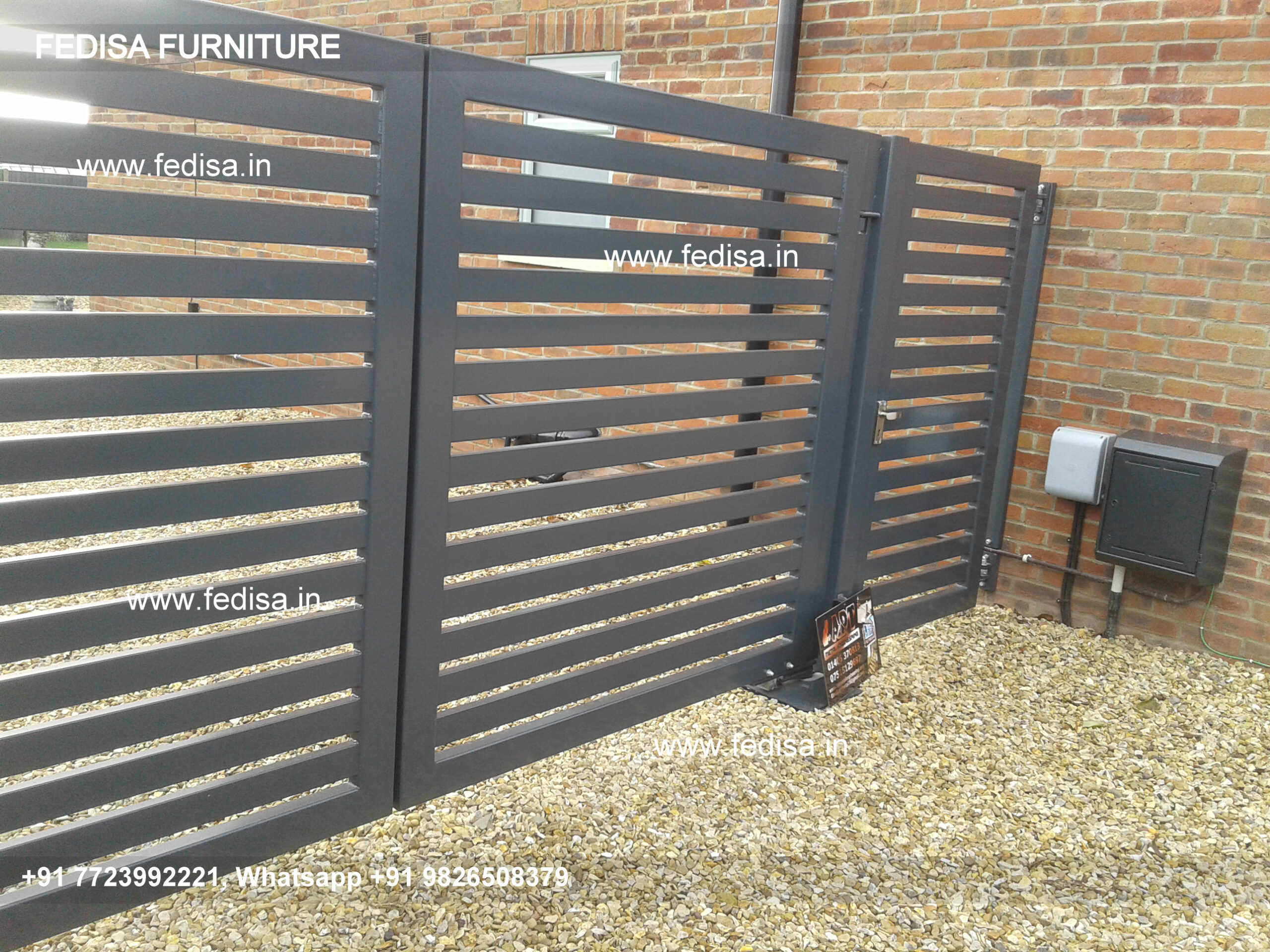 Main Gate Colour Design Steel Square Pipe Gate Design Maharaja Gate ...