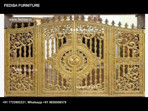 Main Gate Colour Modern Japanese Gate Design Boundary Wall Sliding Gate ...