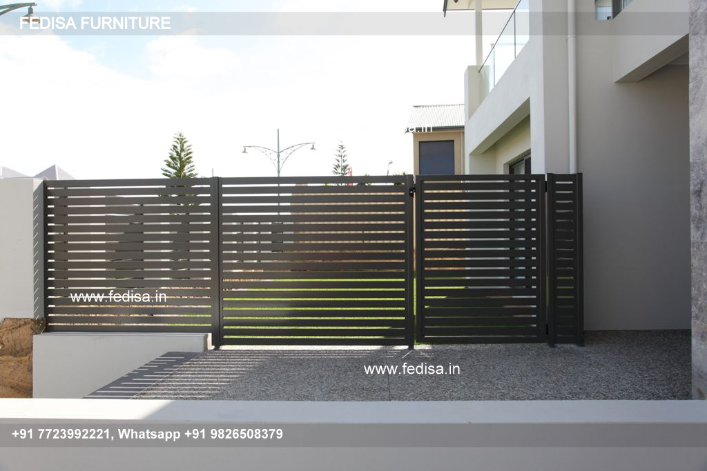 Main Gate Design 2020 With Price Modern Metal And Wood Fence Makan Ka ...