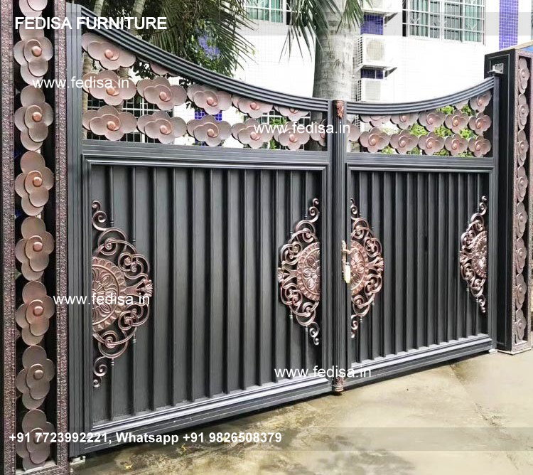 Main Gate Design 5084 Steel Plate Gate Design Front Door Double Door ...