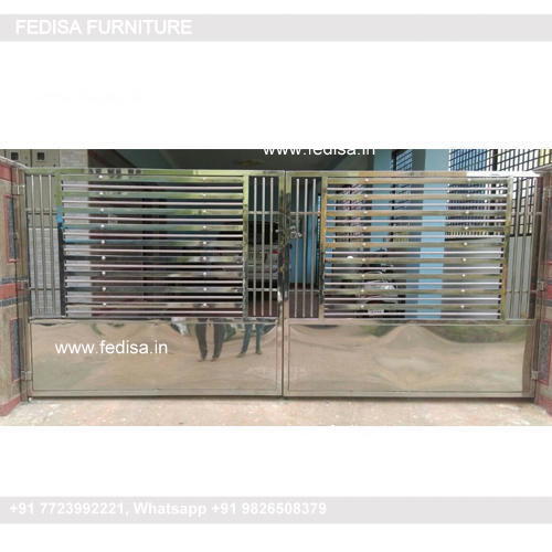 Main Gate Design 5085 Steel Single Door Gate Design Home Room Gate ...