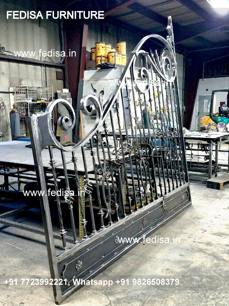 Main Gate Grill Design Steel Single Door Gate Design Pillar Tiles ...