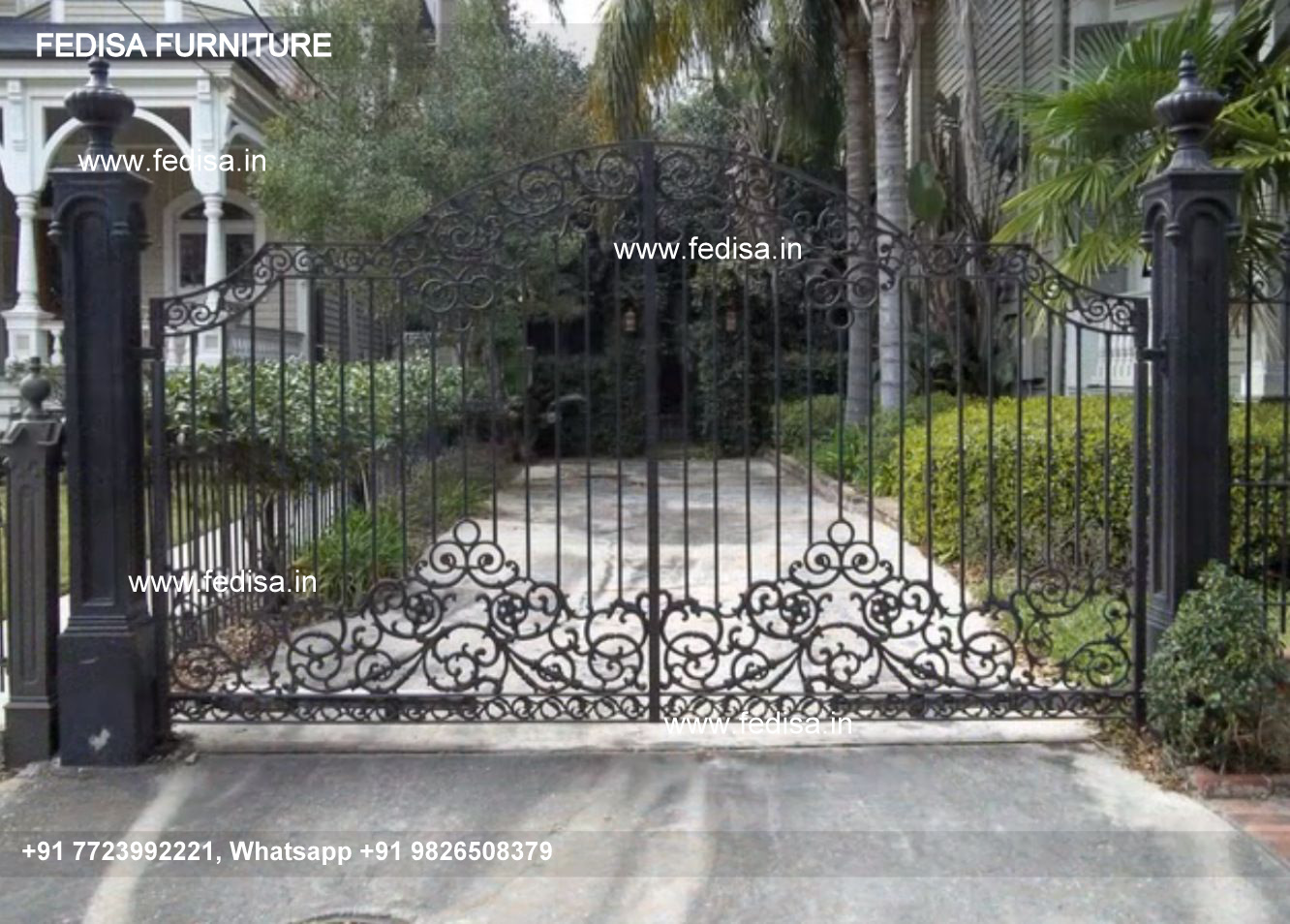Main Gate Paint Colour Modern Iron Fence Designs Fancy Wooden Gates ...