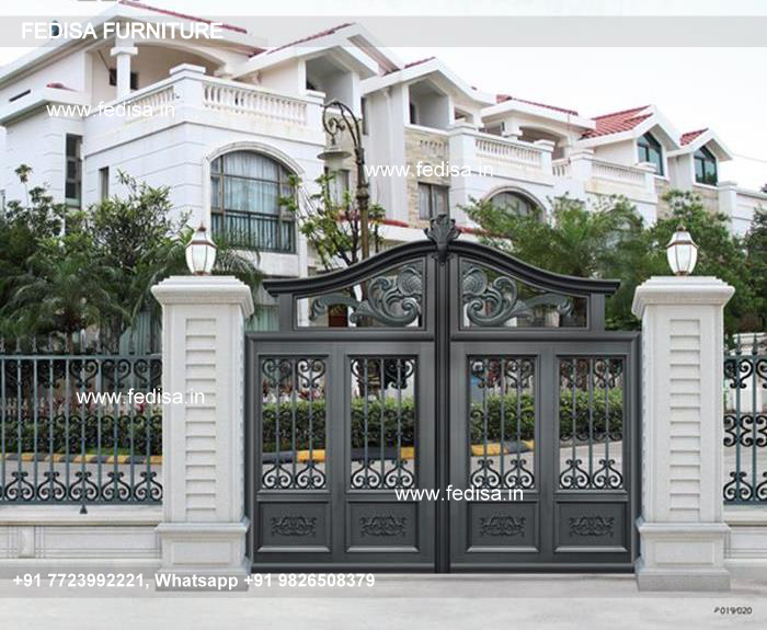 Main Gate Steel Gate Design Modern Iron Fence Home Main Gate Pillar ...