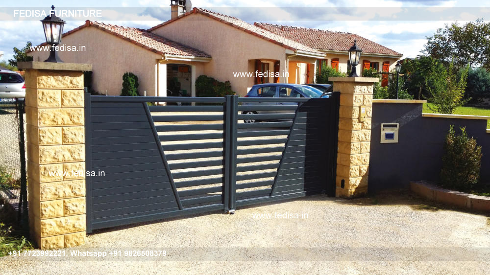 Main Gate Steel Gate Design Modern Metal And Wood Fence Vertical Gate ...