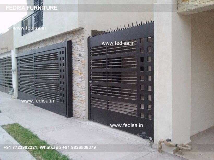 Main Gate Wall Design For Home Modern Iron Fence Designs Home Outside ...