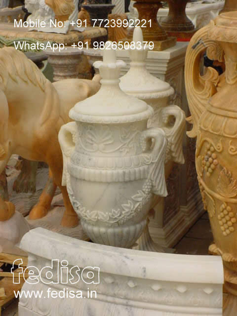 Marble Effect Plant Pot 10 Inch Flower Pot Terrace Garden Pots