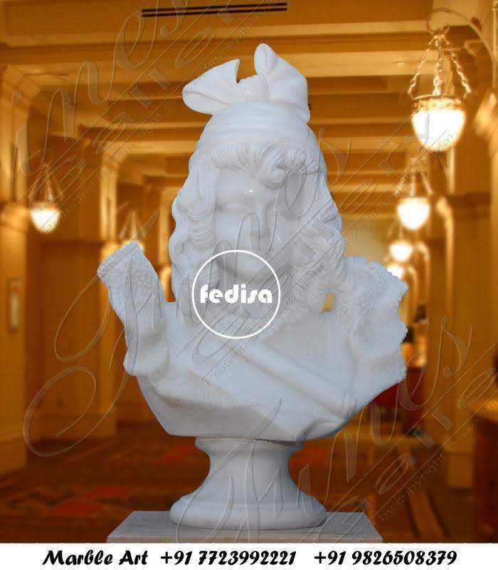 Marble Head Bust Paper Mache Bust Sculpture Goddess Bust Statue
