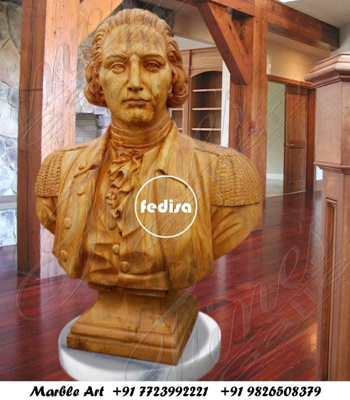 Marble Head Bust Resin Bust Statue Contemporary Bust Sculpture