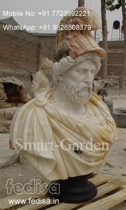 Marble Head Bust Stone Bust Sculpture Marble Bust Sculpture