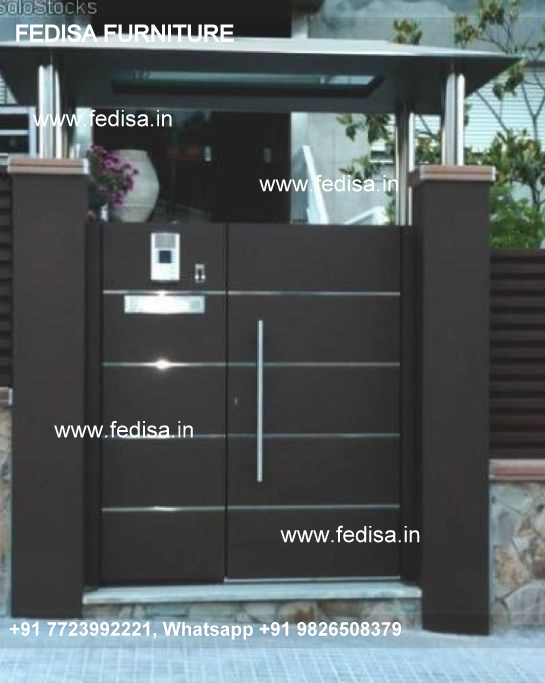 Marble Name Plate Designs For Main Gate Modern Iron Fence Flat Bar Gate ...