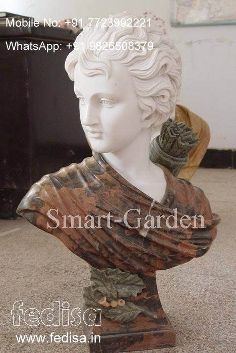 Marble Statue Bust Head Bust Sculpture David Bust Statue
