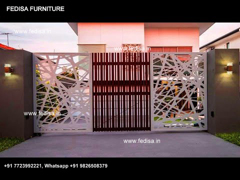 Men Get Dijain Modern House With Gate Closed Gate Design Pipe Wala Gate ...