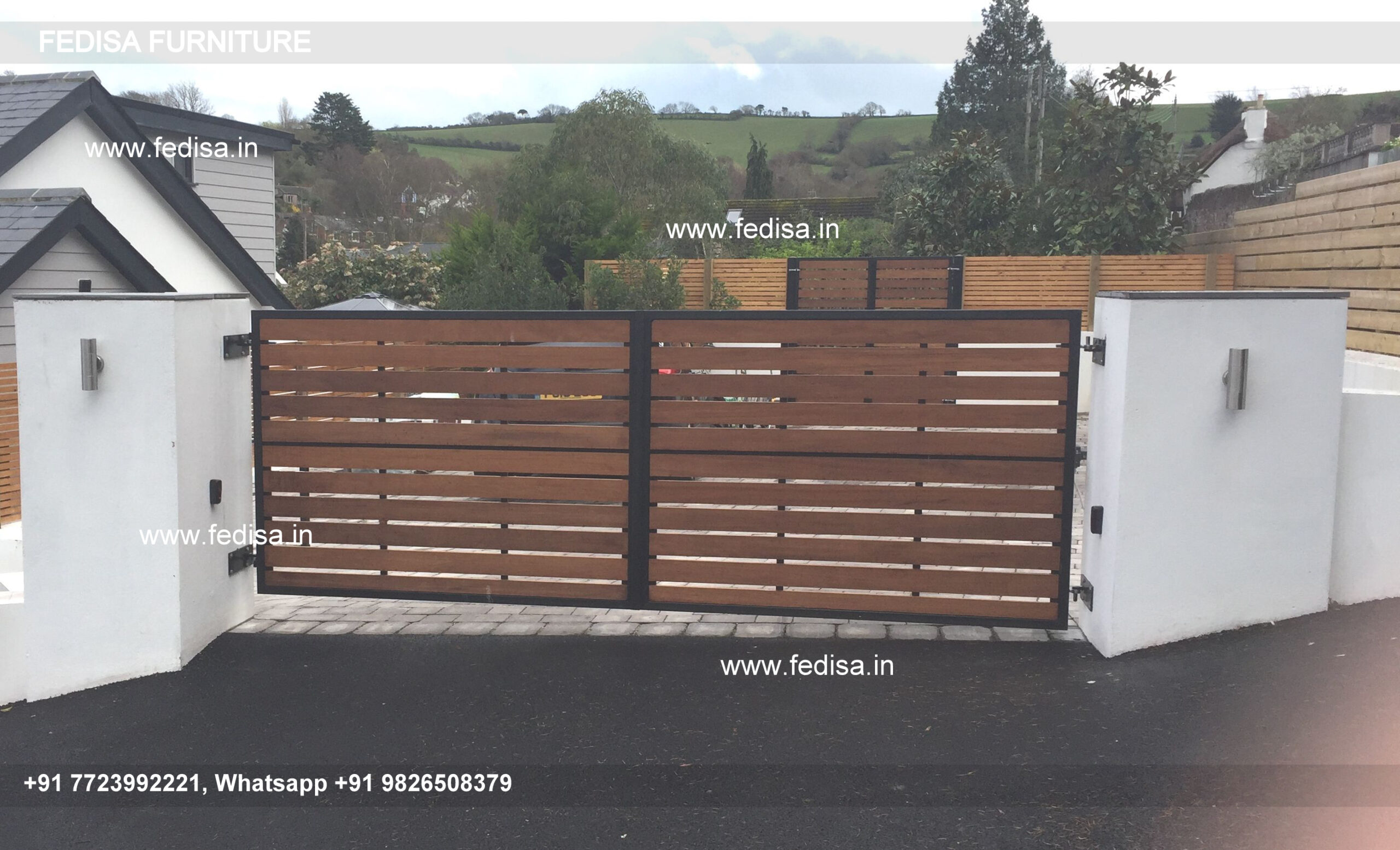 Metal Gate Design Store Gate Design Aluminium Jali Gate Steel Ke Fancy ...