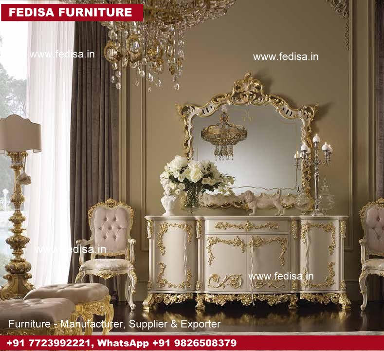 Mirrored Dressing Table, Dressing Table With Study Table Wall Attached ...