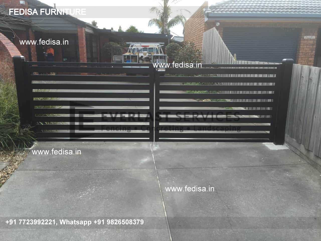 Modern Front Wall And Gate Designs Steel Ss Gate Plane Gate Design ...
