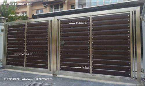 Modern Front Wall And Gate Designs Store Gate Design Indian Front Gate ...