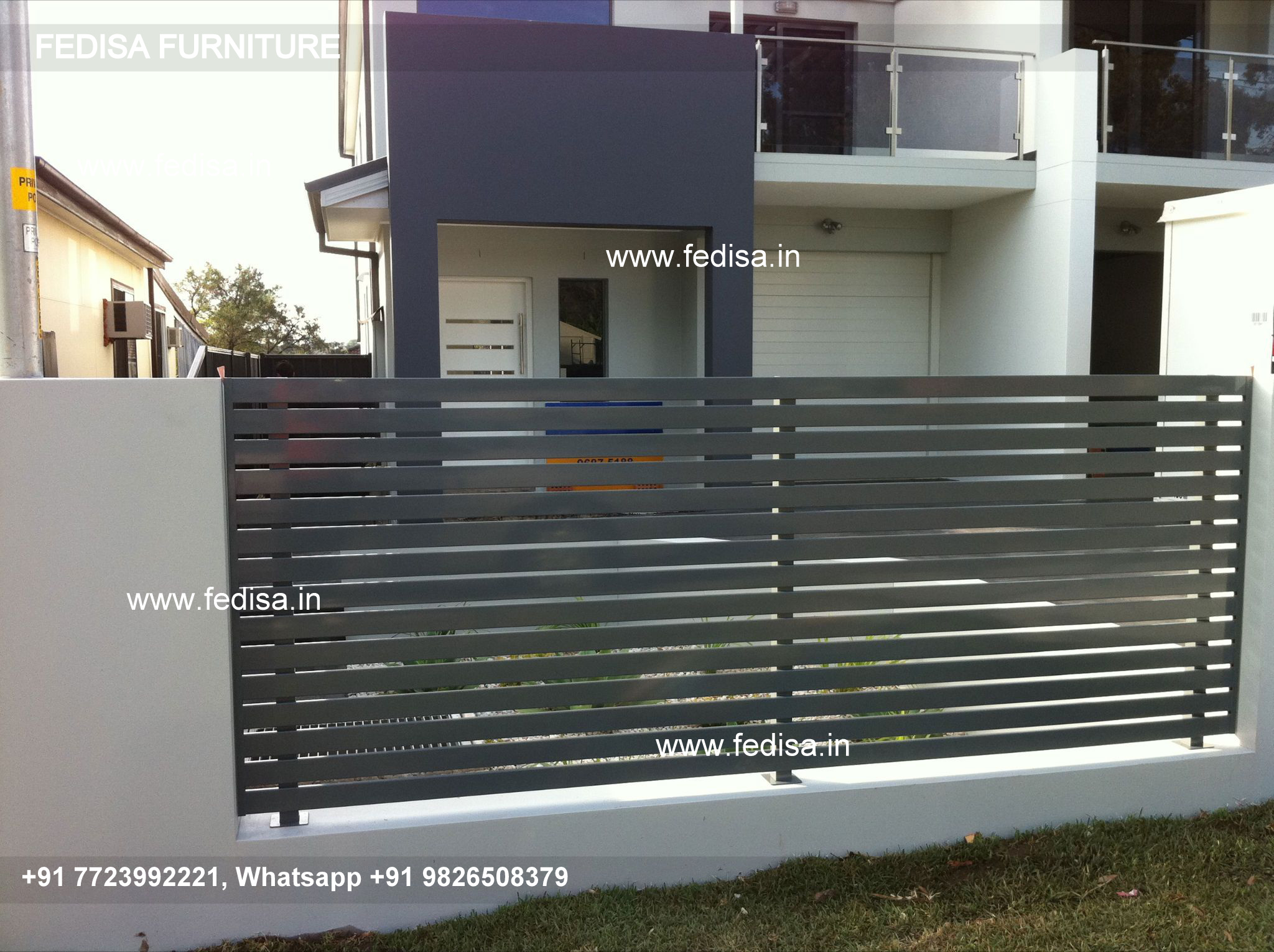 Modern Gate Design 3555 Steel Plate Gate Design Simple Grill Gate ...