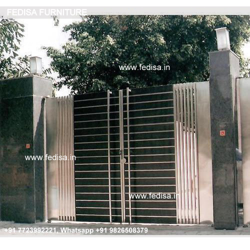 Modern Gate Design 8792 Modern Iron Fence Designs Front Boundary Gate ...