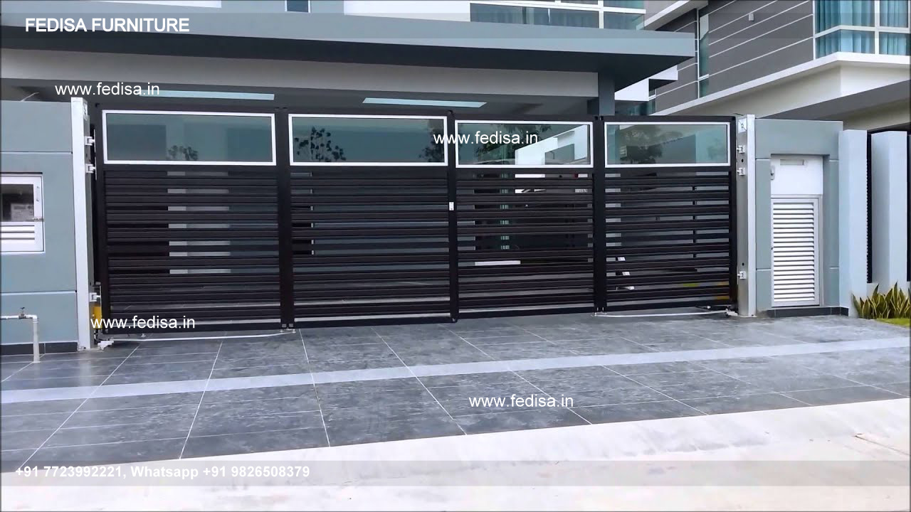 Modern Main Gate Design Modern Main Gate Design 2230 Gi Pipe Gate ...