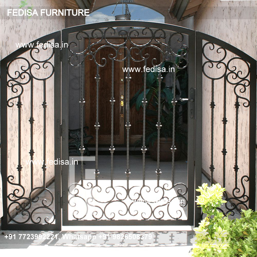 Modern Main Gate Pillar Design Modern Metal And Wood Fence Wood Gate ...