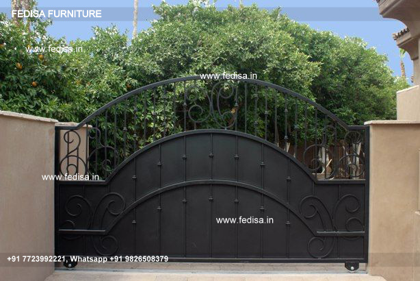 Modern Sliding Gate Design Modern Iron Fence Front Elevation Gate ...