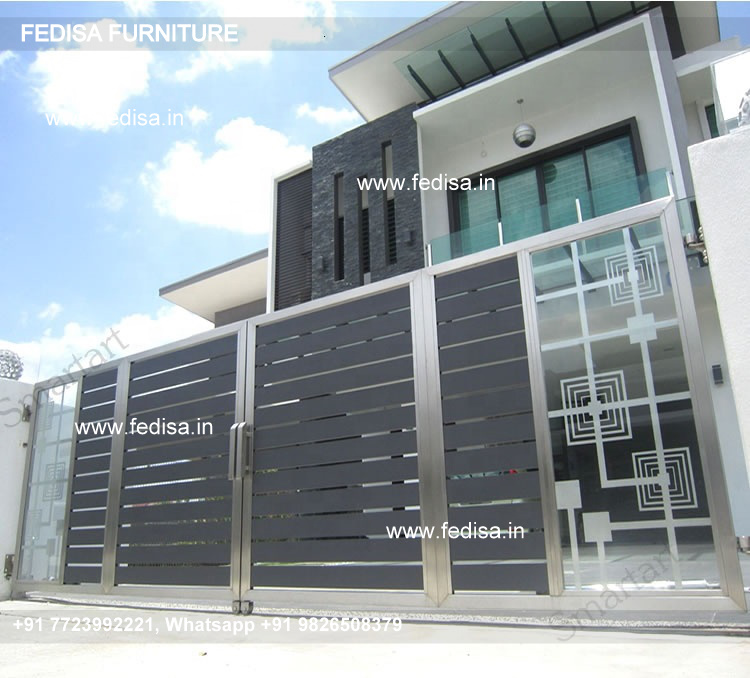 Modern Steel Gate Design Modern Iron Fence Wall Boundary Gate Design ...