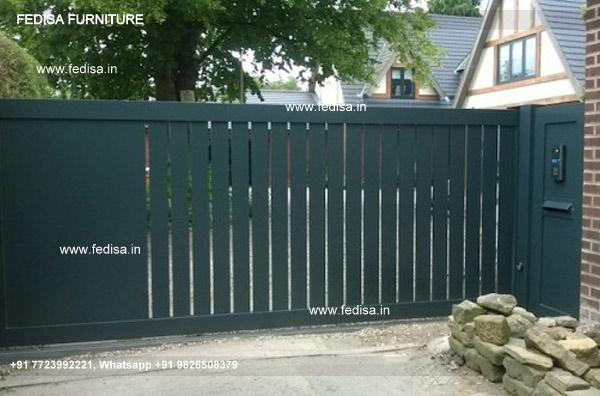 Modern Steel Gate Design Steel Single Door Gate Design Main Gate Pillar ...