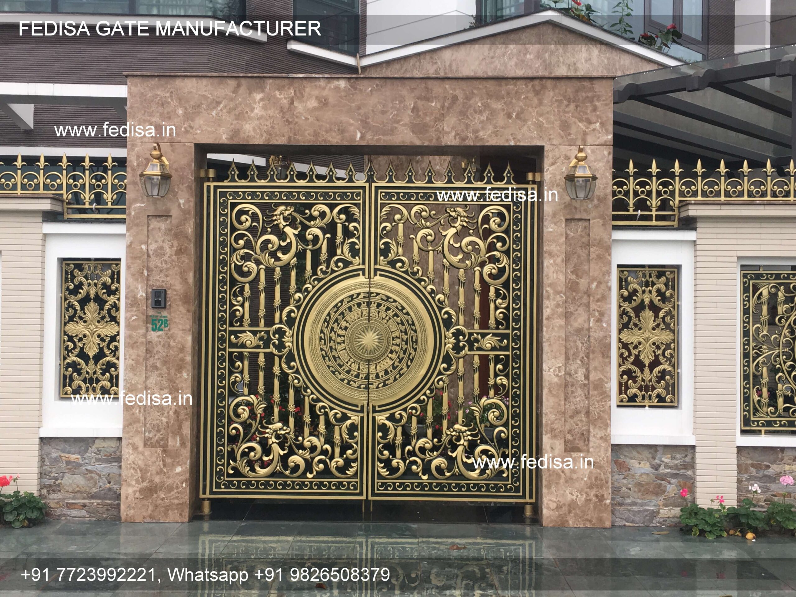 New Gate Design Compound Wall Grill Gate Design Main Gate Upper Design ...