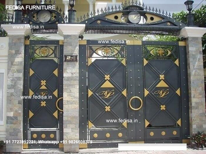 New Main Gate Design 3556 Steel Plate Gate Design Portico Gate Design ...