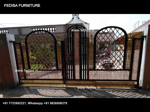 New Slide Gate Design Modern Iron Fence Collapsible Gate Design Plai ...