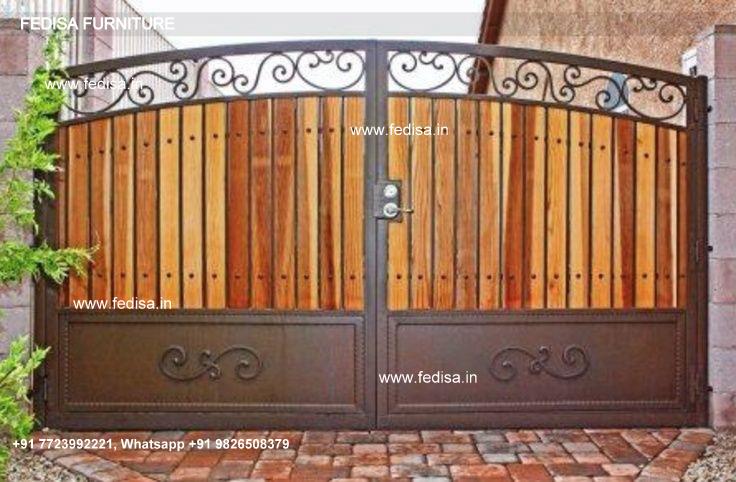 Outdoor Gate Design Modern House With Gate Wooden Jali Gate Pipe Wala ...
