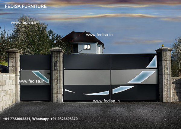 Railing Gate Design Modern House Main Gate Design Boundary Wall Main ...