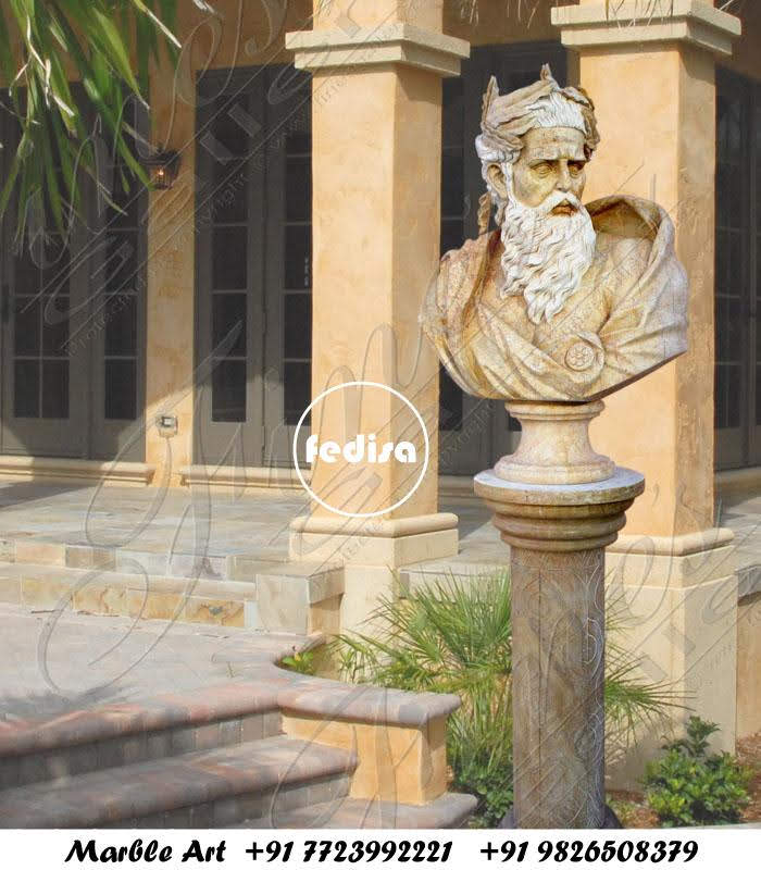 Roman Bust Statue Beethoven Head Statue Classical Bust Sculpture