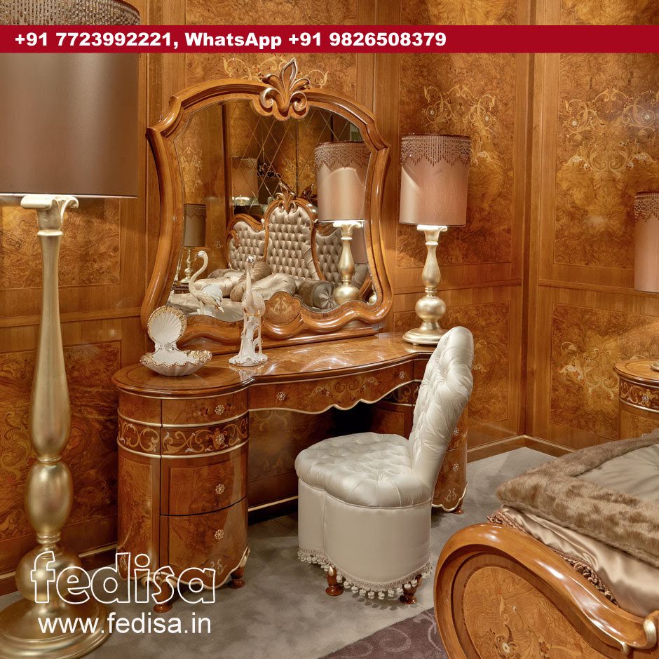 Simple Dressing Table, Footlights Dressing Table Set Compact Dressing ...