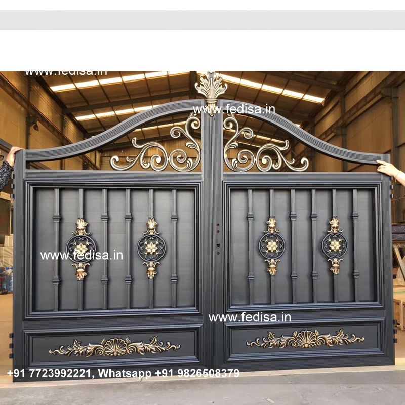 Simple Gate Colour Modern Main Gate Design 2188 Compound Sliding Gate ...