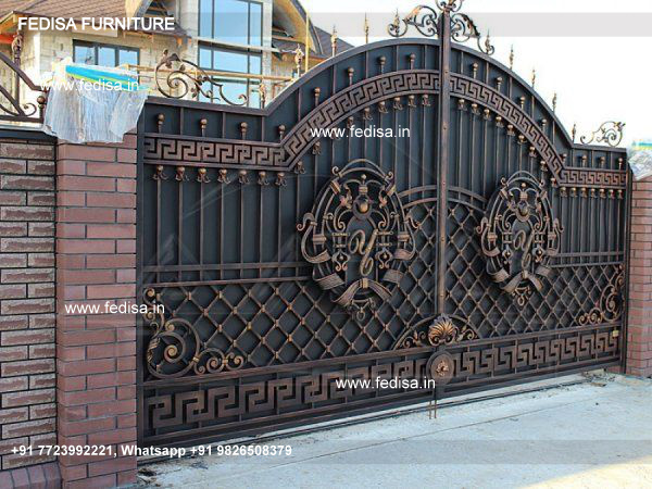 Simple Gate Colour Steel Square Pipe Gate Design Main Gate Design ...