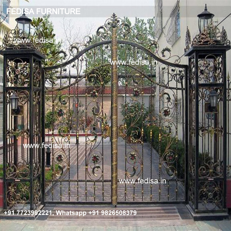Simple Gate Colour Steel Square Pipe Gate Design Parda Ka Design Steel ...