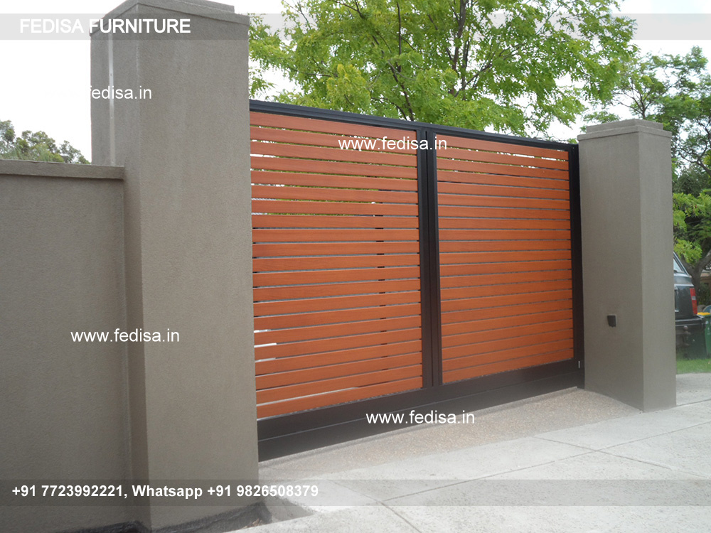 Simple Gate Colour Steel Temple Gate Design Residential Gate Design ...