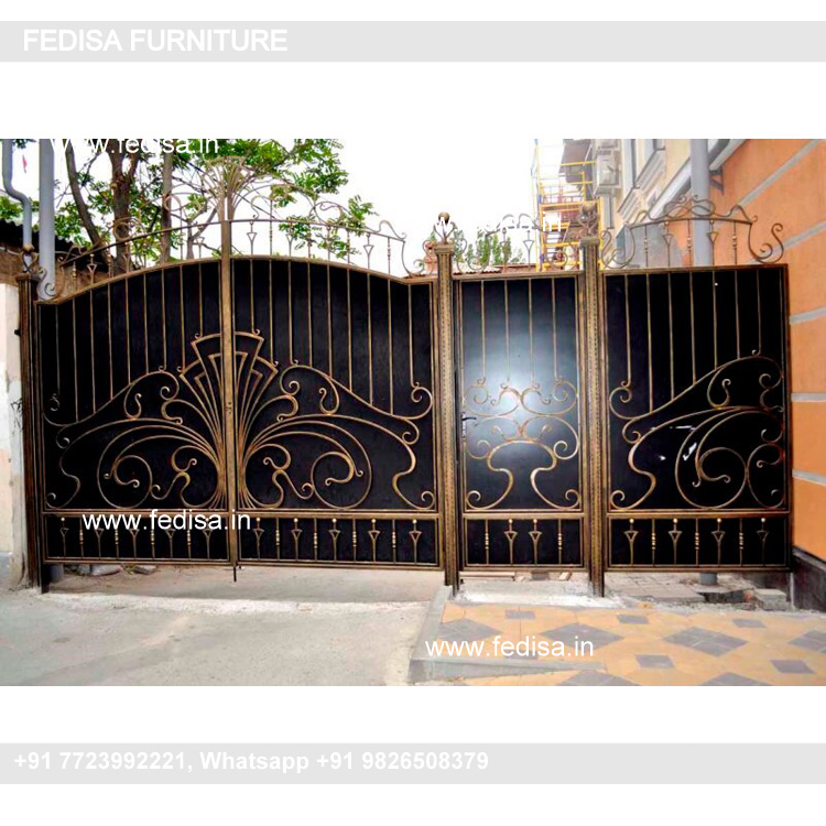 Simple Gate Design Modern Metal And Wood Fence Factory Main Gate Design ...