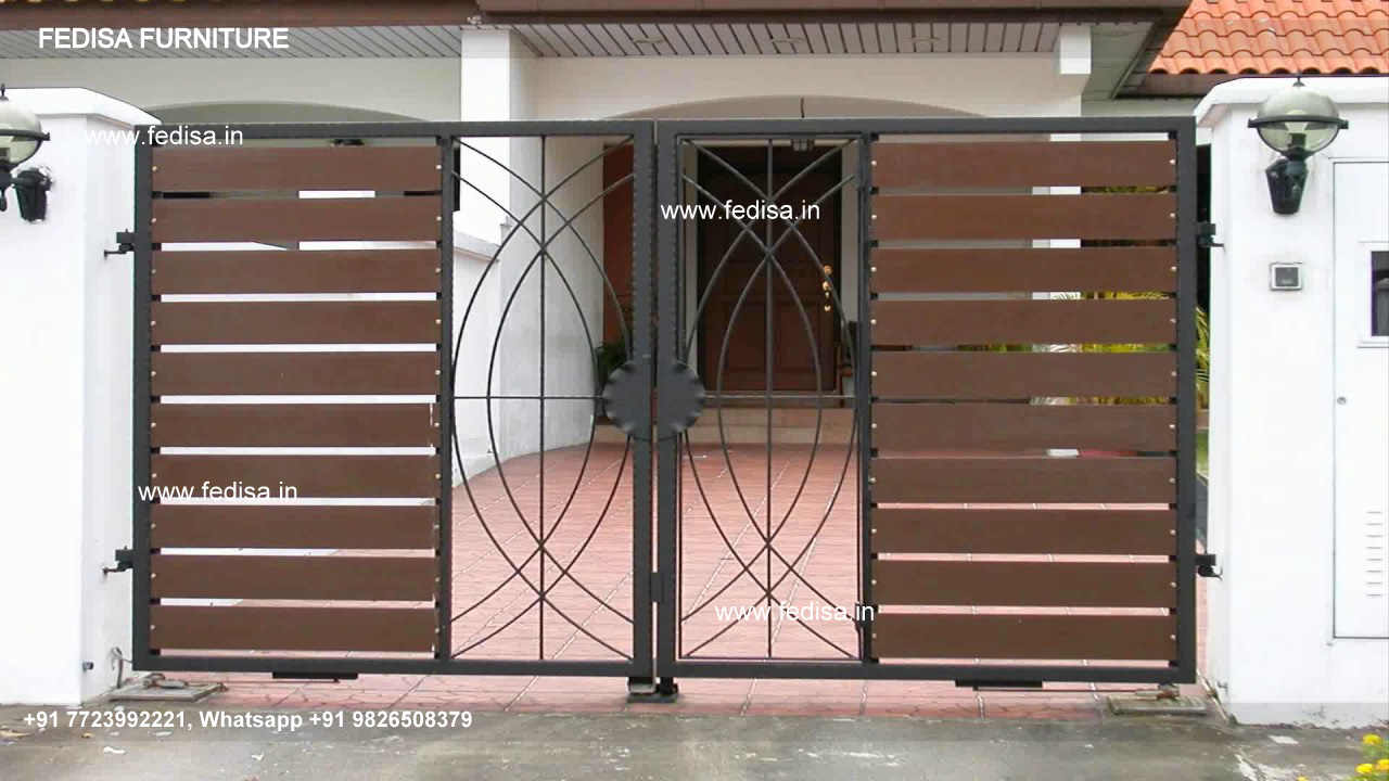 Simple Iron Gate Design Modern Iron Fence Designs Glass Gate Design For ...