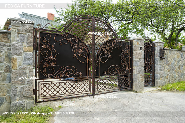 Simple Main Gate Design Modern Main Gate Design 2155 Steel Gate Design ...