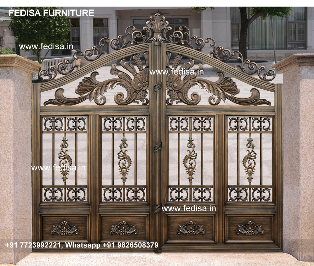 Simple Modern Main Gate Design Modern Iron Fence Designs Compound Wall ...